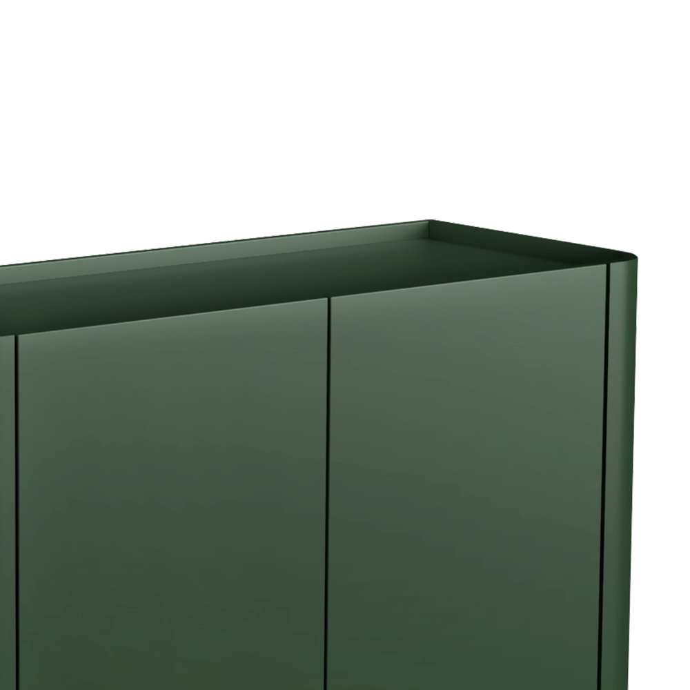Buffet Chloe 100% MDF C/ 2 Portas Lisas Verde Musgo / Dourado - attraktiva