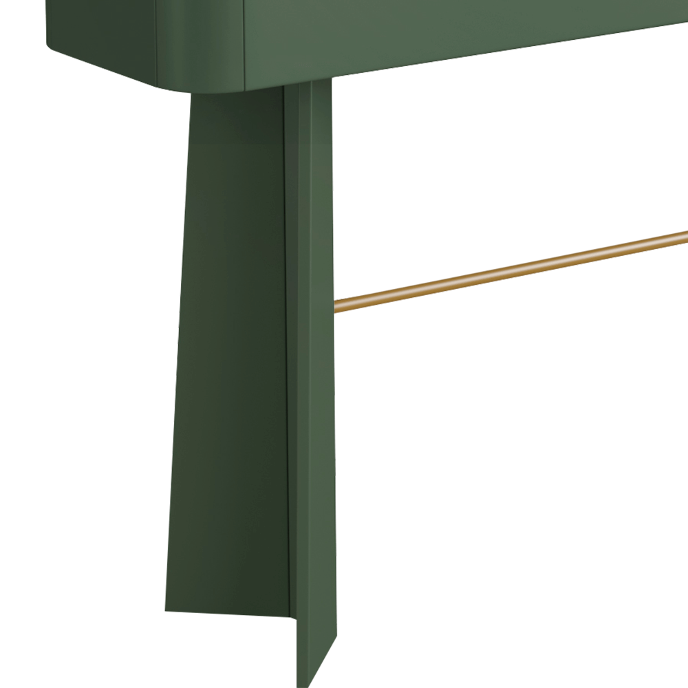 Aparador Chloe 100% MDF Verde Musgo / Dourado - attraktiva