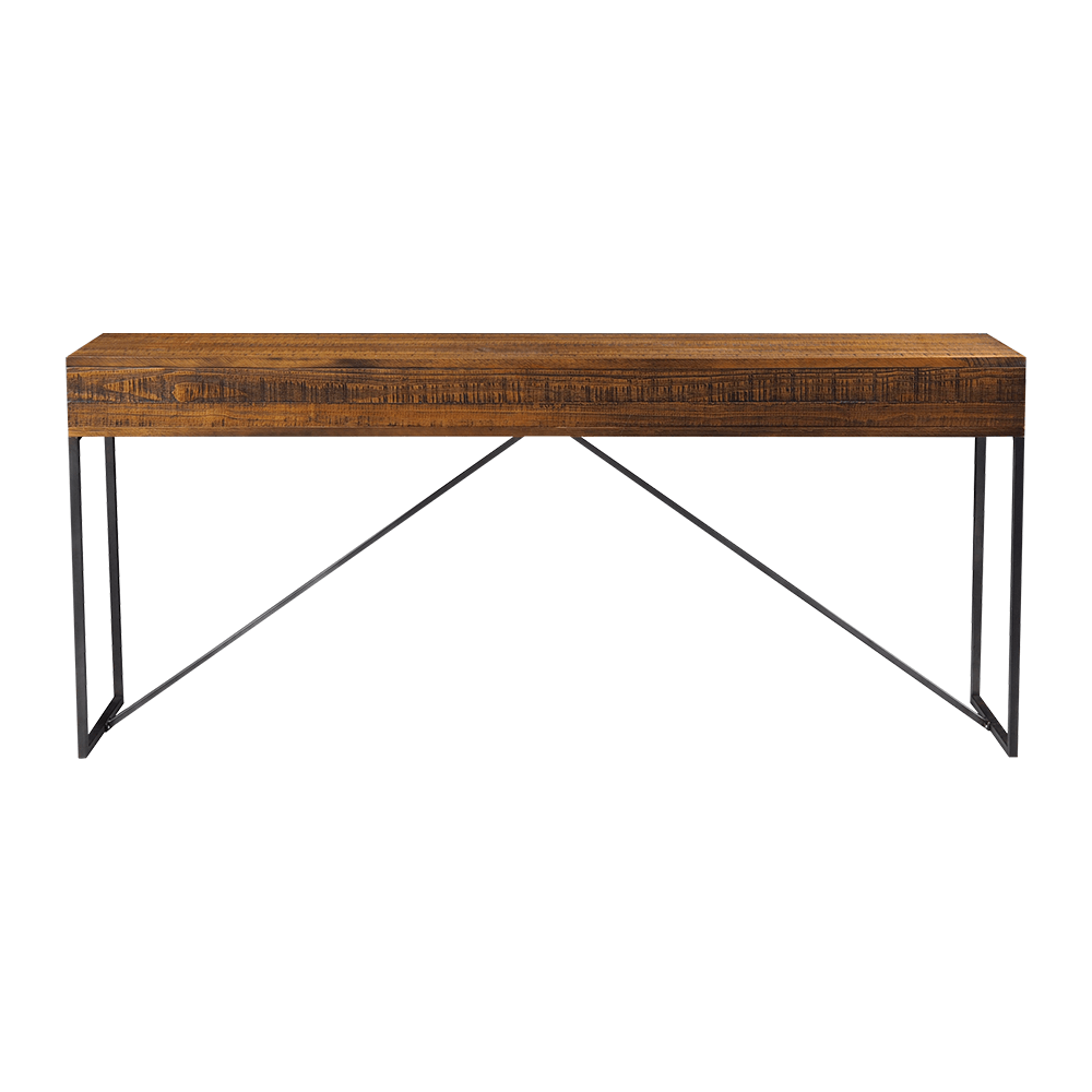 Aparador Sten Em Madeira Maciça Grafite / Rustic Brown - attraktiva